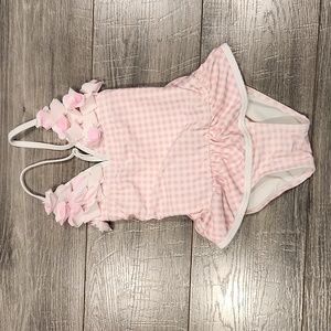 Floatimini | Swim | Euc Floatmini Girls Sz 6 Plaid One Piece Swimsuit ...